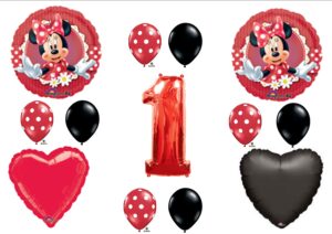 mad about minnie mouse 1st first birthday party balloons decorations supplies