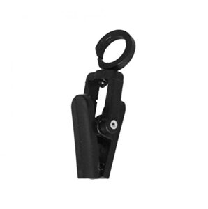 nahanco cc2b plastic swivel rotating clever clip, 2”, black (pack of 100)