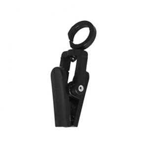 NAHANCO CC2B Plastic Swivel Rotating Clever Clip, 2”, Black (Pack of 100)