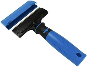 unger 4” performance grip window scraper – adhesive remover for windows, glass, shower doors, windshields & mirrors, cleaning scraper tool to remove paint, tape, & stickers