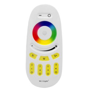 lgidtech fut096 mi.light rgbw 4-zone 2.4ghz rf remote full touch led controller(battery excluded),used for miboxer rgb rgbw led strip lights controller receiver box fut037 fut038(excluded)