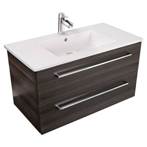 cutler kitchen and bath silhouette wall hung bathroom vanity, 30 inches