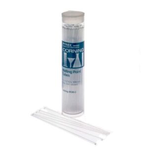 corning 9530-1 pyrex capillary melting point tube, both ends open, 1.5 mm-1.8 mm od, 0.2 mm wall range (pack of 100)