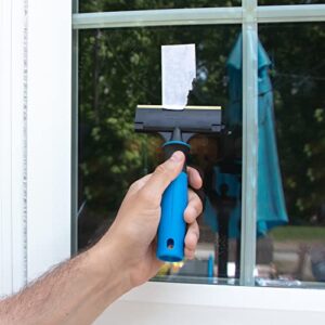 Unger 4” Performance Grip Window Scraper – Adhesive Remover for Windows, Glass, Shower Doors, Windshields & Mirrors, Cleaning Scraper Tool to Remove Paint, Tape, & Stickers