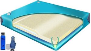 innomax semi waveless king size hardside (wood frame) waterbed bladder with free fill&drain kit