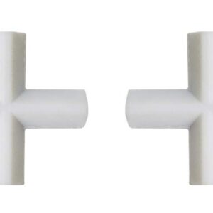 4pcs Large PTFE Stir Bars for Magnetic Stirrer Mixer (2 of Cross Type 38mm x 11mm, 2 of Straight Type 50mm x 10mm)