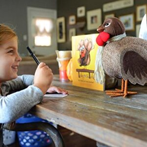 Turkey On The Table Thanksgiving Activity for Kids and Families (Includes Book, Turkey, Pen, & 13 Double Sided Feathers) - Give Thanks & Start a New Holiday Tradition - Doubles as Table Centerpiece