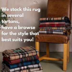 The Scotland Kilt Company Knee Travel Rug Tartan Wool Blanket - MacKellar - Fringed Edges, Lightweight, Soft Machine Washable Plaid Shawl