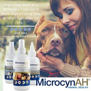 MicrocynAH Anti-Itch Spray Gel with Moisturizing Dimethicone for Dogs| Non-Toxic Spray Formulated to Sooth | Veterinarian Recommeneded Non-Toxic Formula | 8oz