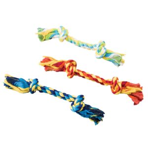 ethical pets dental rope 2-knot chew toy, small/9"