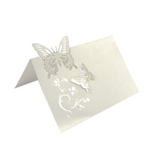 allydrew butterflies wedding decor table name place cards (set of 50)