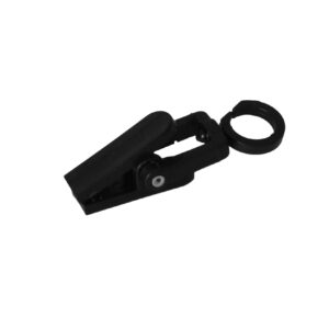 NAHANCO CC2B Plastic Swivel Rotating Clever Clip, 2”, Black (Pack of 100)