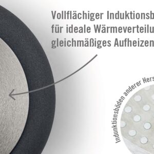 Woll Diamond Lite high rim pan - inductive -, diameter 32 cm, 7 cm high, with removable handle - suitable for all types of stoves, cast aluminum, non-stick coating, oven-safe, anthracite, 1 piece