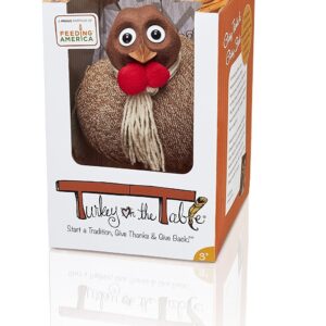 Turkey On The Table Thanksgiving Activity for Kids and Families (Includes Book, Turkey, Pen, & 13 Double Sided Feathers) - Give Thanks & Start a New Holiday Tradition - Doubles as Table Centerpiece