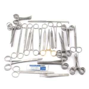 odontomed2011 feline + canine spay pack 91 piece premium stainless steel veterinary set odm