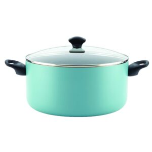 farberware promotional dishwasher safe nonstick stock pot/stockpot with lid - 10.5 quart, blue