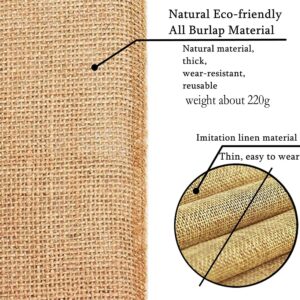 100% Natural Jute Burlap Table Runner 12" X108''- Rustic Wedding Party Decoration Table Runner Decoration - Dining Table Runner Roll - Kitchen Table Runner - Baby Shower Reception Jute Table Runner