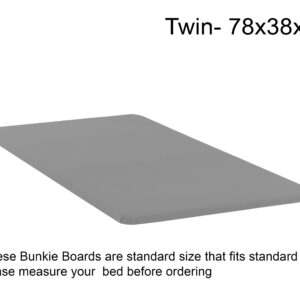 Spring Sleep Fully Assembled 2" Foundation Bunkie Board Made in USA, Twin