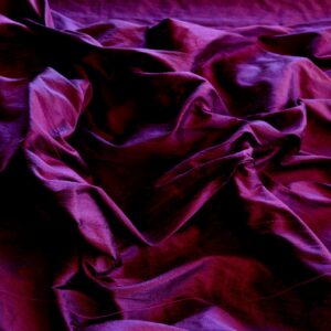 44" wide - iridescent magenta dupioni silk, 100% silk fabric, by the yard