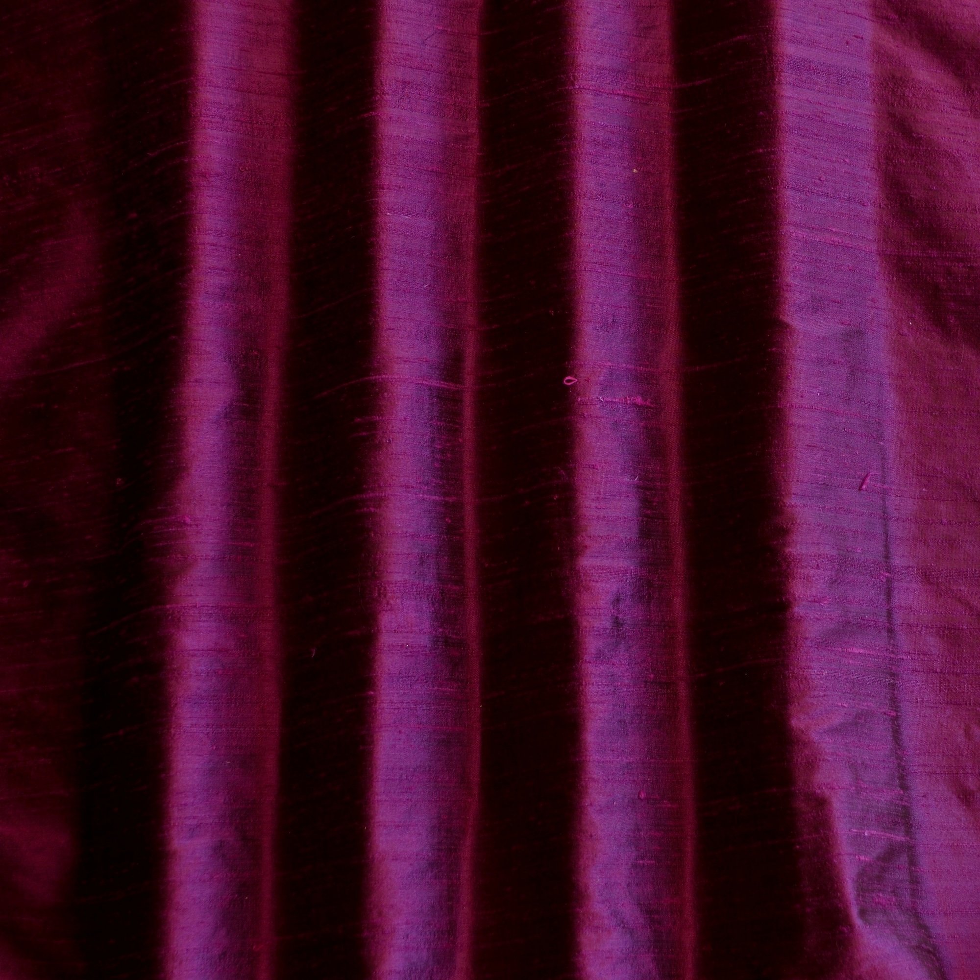 44" Wide - Iridescent Magenta Dupioni Silk, 100% Silk Fabric, by The Yard