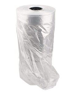 nahanco ntp372, perforated plastic garment bags on a roll, opening at top, 72"h -clear (roll of 350)