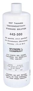 myron l 442-300q-cp myron l 300 qcp (nist) conductivity calibration standard, 445 Μs