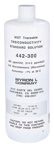 Myron L 442-300Q-CP Myron L 300 QCP (Nist) Conductivity Calibration Standard, 445 Μs