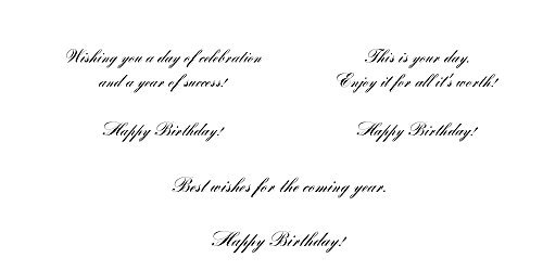 Signature Cards - Birthday Greeting Card Assortment, 3 Card Designs, 5x7 Inches, 25 Cards & 26 Bright White Envelopes (VP1601)