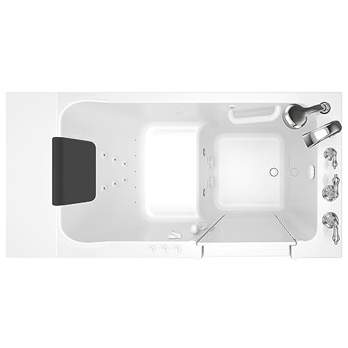 American Standard 3051.119.CRW Acrylic Whirlpool and Air Spa 30"x51" Right Side Door Walk-In Bathtub in White