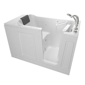 american standard 3051.119.crw acrylic whirlpool and air spa 30"x51" right side door walk-in bathtub in white