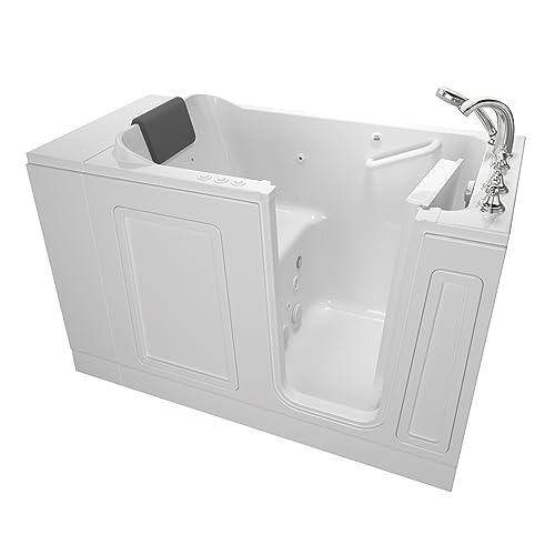 American Standard 3051.119.CRW Acrylic Whirlpool and Air Spa 30"x51" Right Side Door Walk-In Bathtub in White