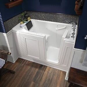 American Standard 3051.119.CRW Acrylic Whirlpool and Air Spa 30"x51" Right Side Door Walk-In Bathtub in White