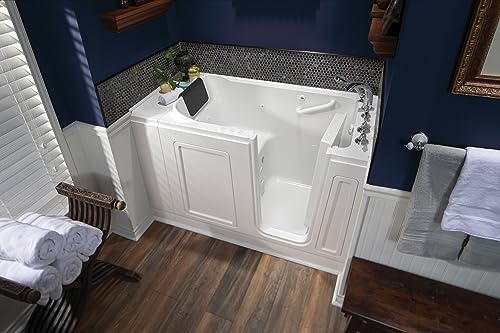 American Standard 3051.119.CRW Acrylic Whirlpool and Air Spa 30"x51" Right Side Door Walk-In Bathtub in White