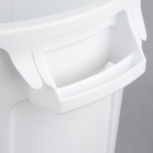 Rubbermaid Brute Round Trash Can 10 Gallon, White