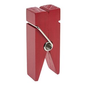 american metalcraft cpchr clothespin card holder, red