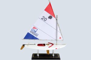 lk wooden sunfish model sailboat decoration 16"-10