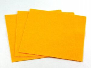 minerva crafts sticky back self adhesive acrylic felt fabric 9" square sunflower yellow - each