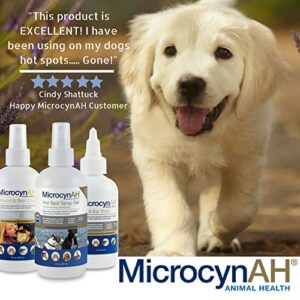 Manna Pro MicrocynAH Anti-Itch Spray Gel with Moisturizing Dimethicone for Dogs | Non-Irritating Spray Formulated to Hot Spot Pain and Itch | Veterinarian Recommended Non-Toxic Formula | 8oz