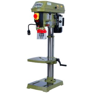 general international 12" commercial benchtop drill press - variable speed drilling machine with built-in light guide & anti-vibration technology - 75-010 m1