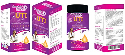 Nurse Hatty - UTI Test Strips 50ct. (2 Sealed Packs of 25ct. per Barrel) Professional Grade Urinary Tract Infection Test Strips - Urinalysis Test to Analyze Leukocytes, Nitrite & pH