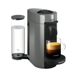 nespresso vertuo plus coffee and espresso maker by de'longhi, grey