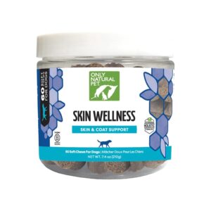 only natural pet skin wellness soft chew 60 count