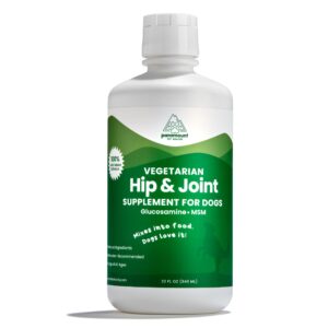 all-natural joint pain relief for dogs - vegetarian glucosamine without shellfish - msm supplement for pain - vet recommended glucosamine vegetarian - arthritis medicine & glucosamine with msm (32 oz)