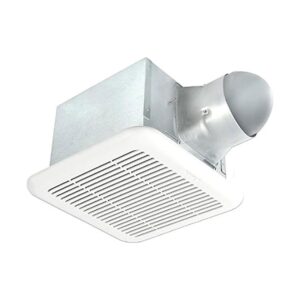 delta breez signature exhaust bath fan energy efficient quiet operation motor with full speed adjustable and led indicator light, 80/110 cfm, white