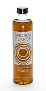 andrew pearce premium walnut wood oil bowl conditioner 8oz - wooden bowl and cutting board oil