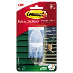 command strips 17093clr-aw large clear outdoor window hook