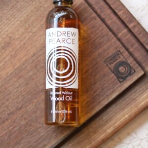 Andrew Pearce Premium Walnut Wood Oil Bowl Conditioner 8oz - Wooden Bowl and Cutting Board Oil