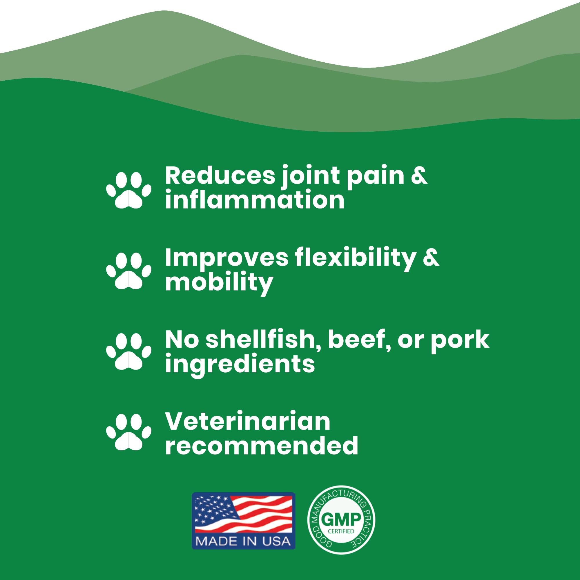 All-Natural Joint Pain Relief for Dogs - Vegetarian Glucosamine Without Shellfish - Msm Supplement for Pain - Vet Recommended Glucosamine Vegetarian - Arthritis Medicine & Glucosamine with Msm (32 oz)