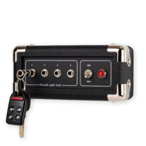 droplight ind. handcrafted guitar amp wall mounted key holder with 4 keychains (hammer)