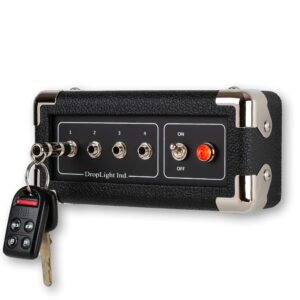 DropLight Ind. Handcrafted Guitar Amp Wall Mounted Key Holder with 4 Keychains (Hammer)